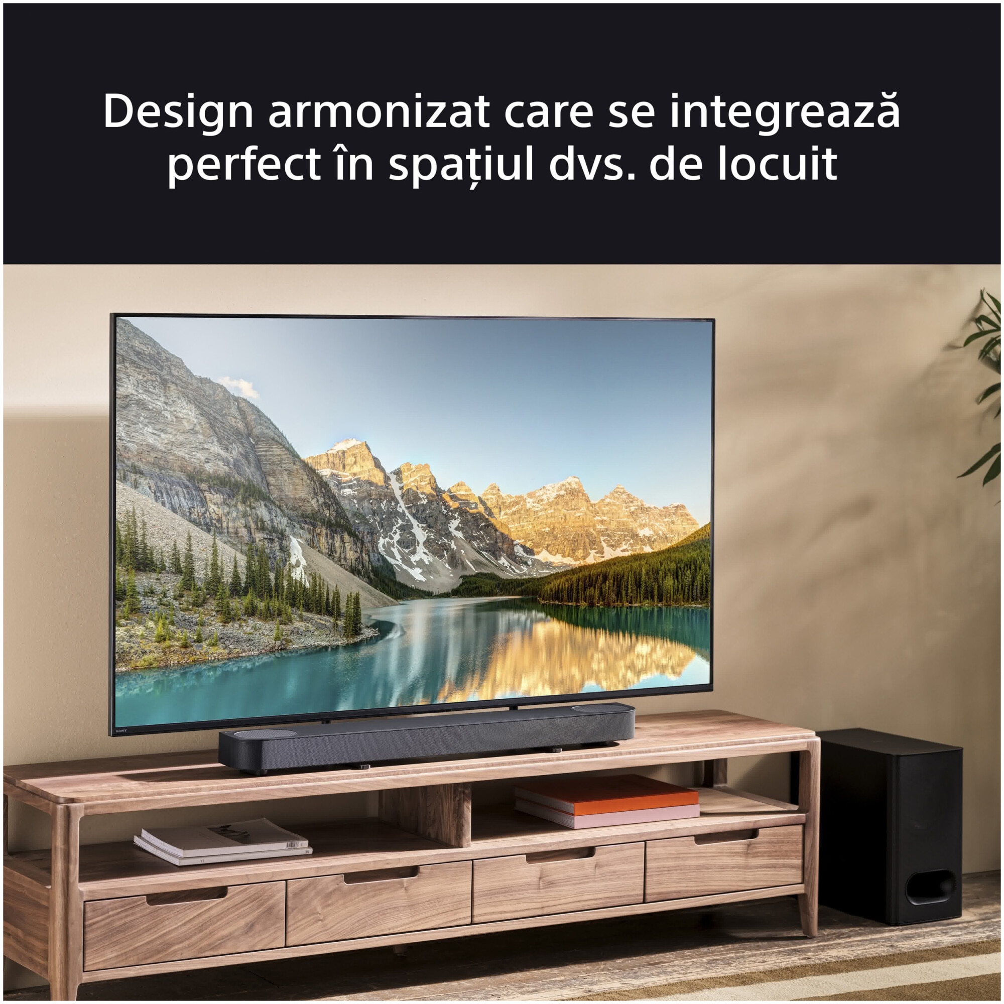 Soundbar Sony BRAVIA Theatre Bar 6 HT-B600, 3.1.2ch, 350W, Dolby Atmos ...