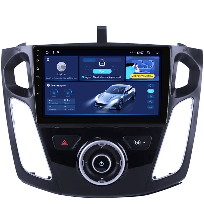 Navigatie dedicata Ford Focus 3 2012-2018, 4GB RAM 64GB ROM, Quad Core ...