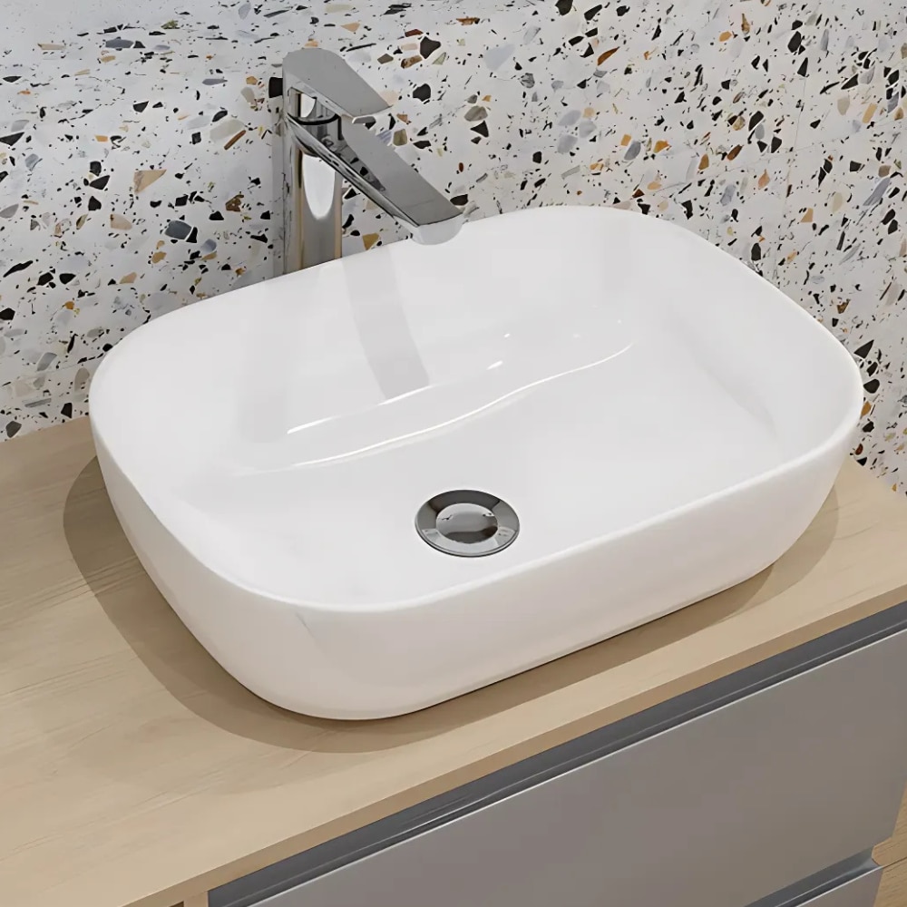 Lavoar pe blat Promerco®, model rectangular, compatibil cu blaturi si ...