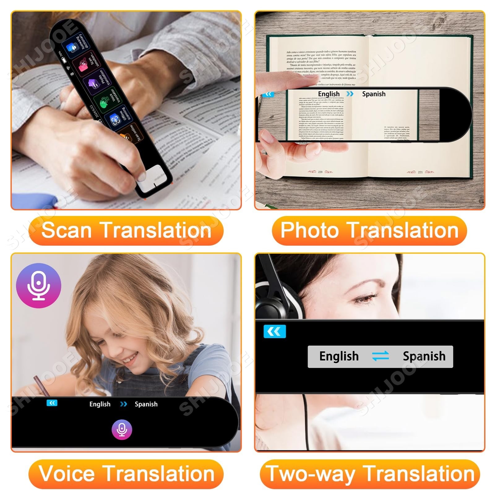 Traducator Inteligent Multifunctional，SHIJOOE®，Functie traducere foto ...