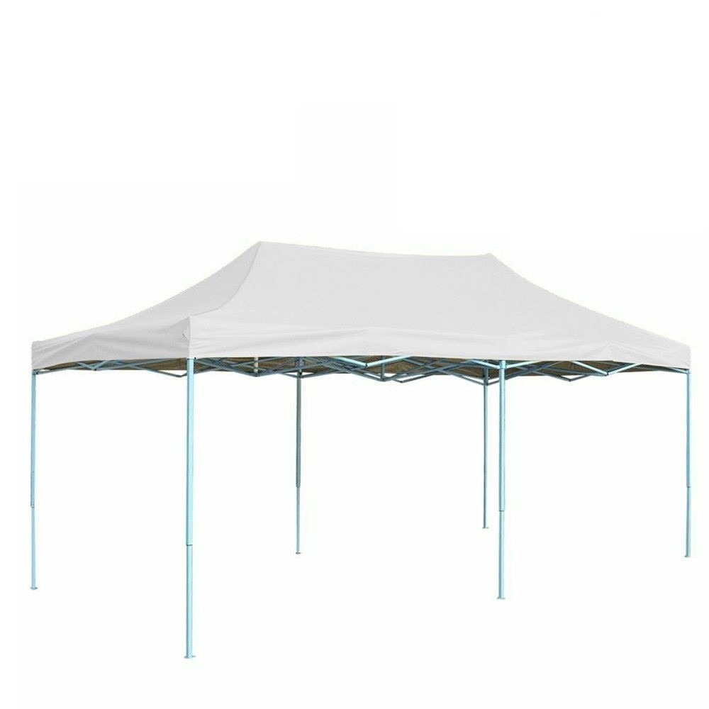 Cyrax Cort Pavilion 3x6m Alb Pliabil Cadru Metal pentru Curte, Gradina ...