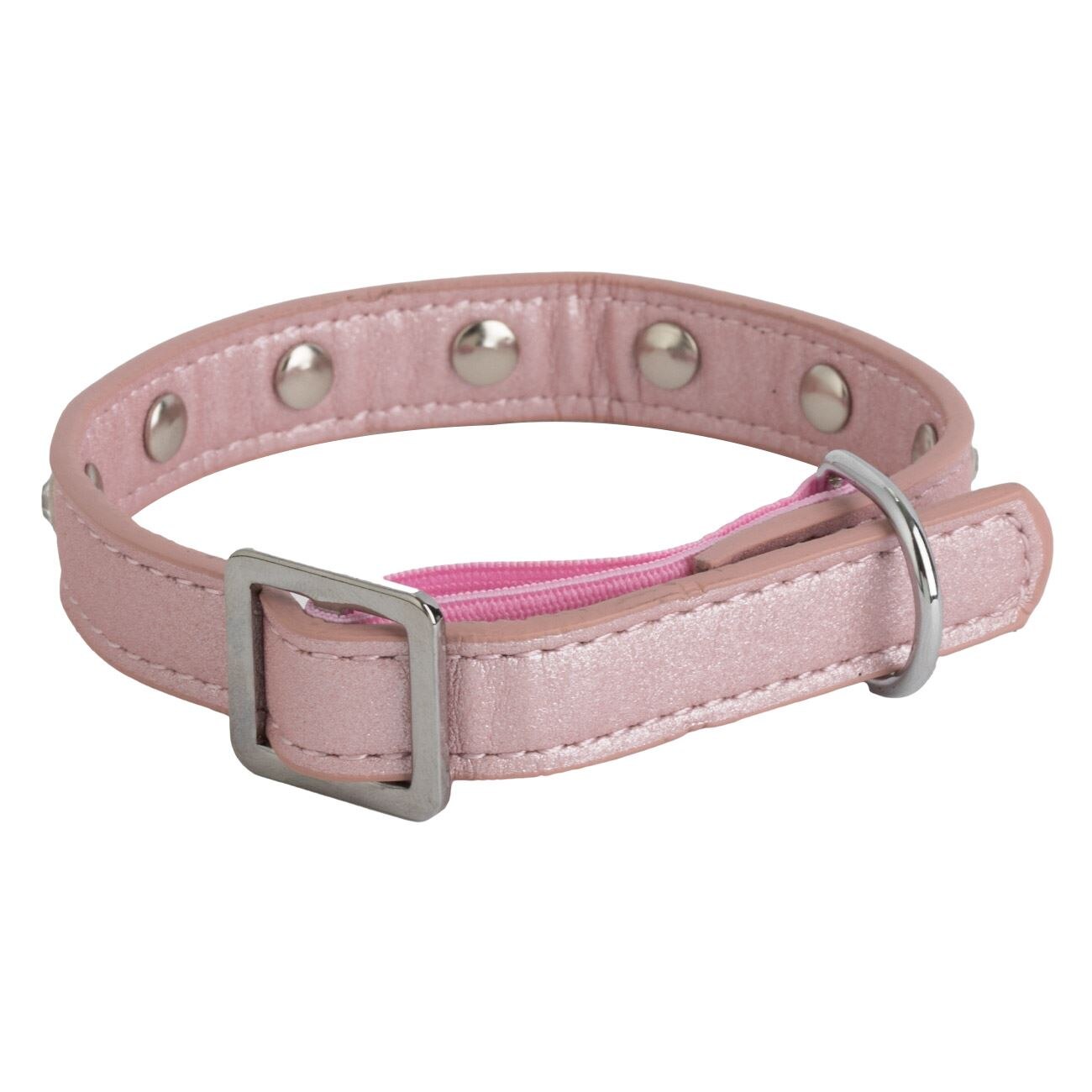Zgarda Roz cu Pietre pentru Pisici 35x1.5cm - eMAG.ro