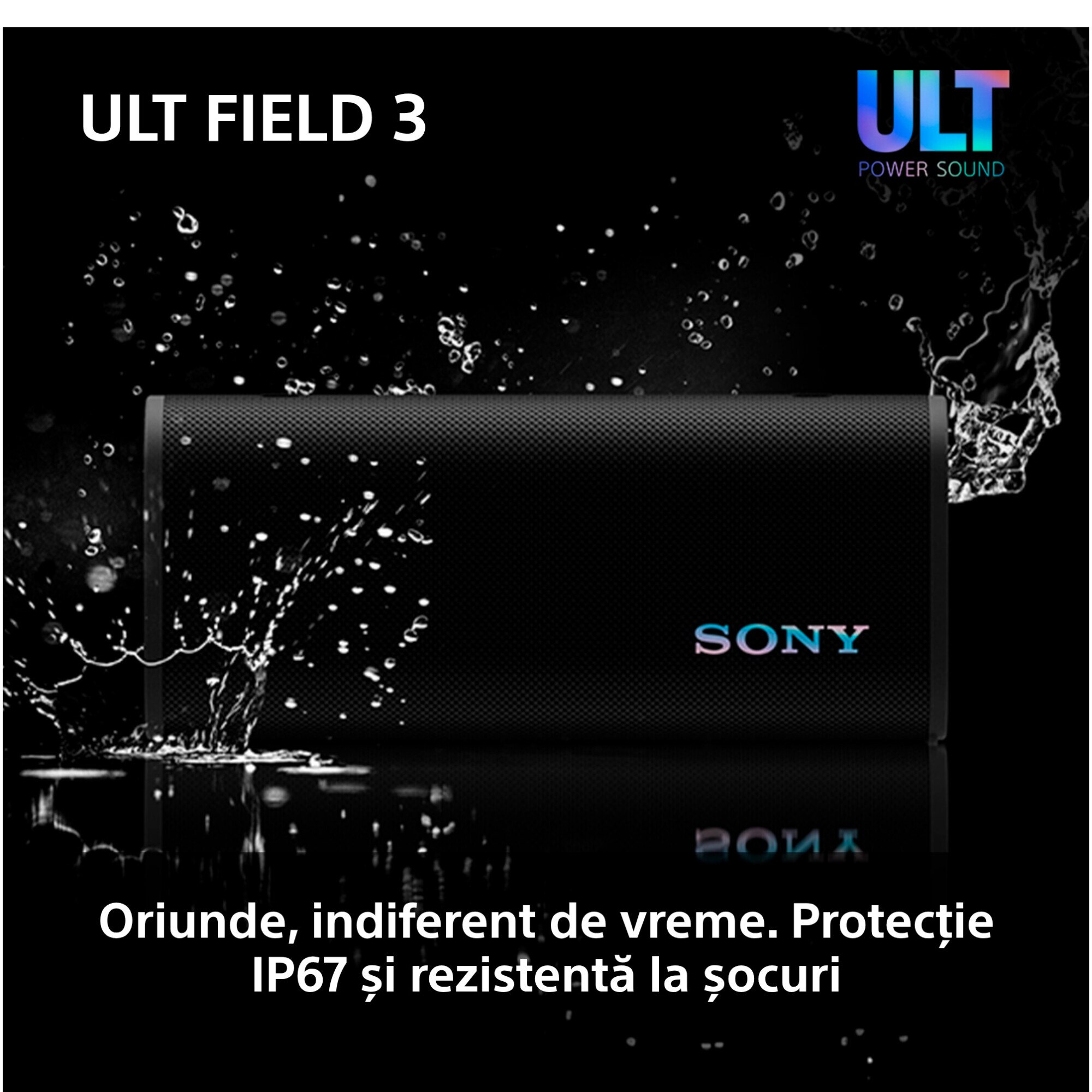 Boxa portabila Sony ULT FIELD 3 SRS-ULT30W, Bluetooth 5.2, ULT Power ...