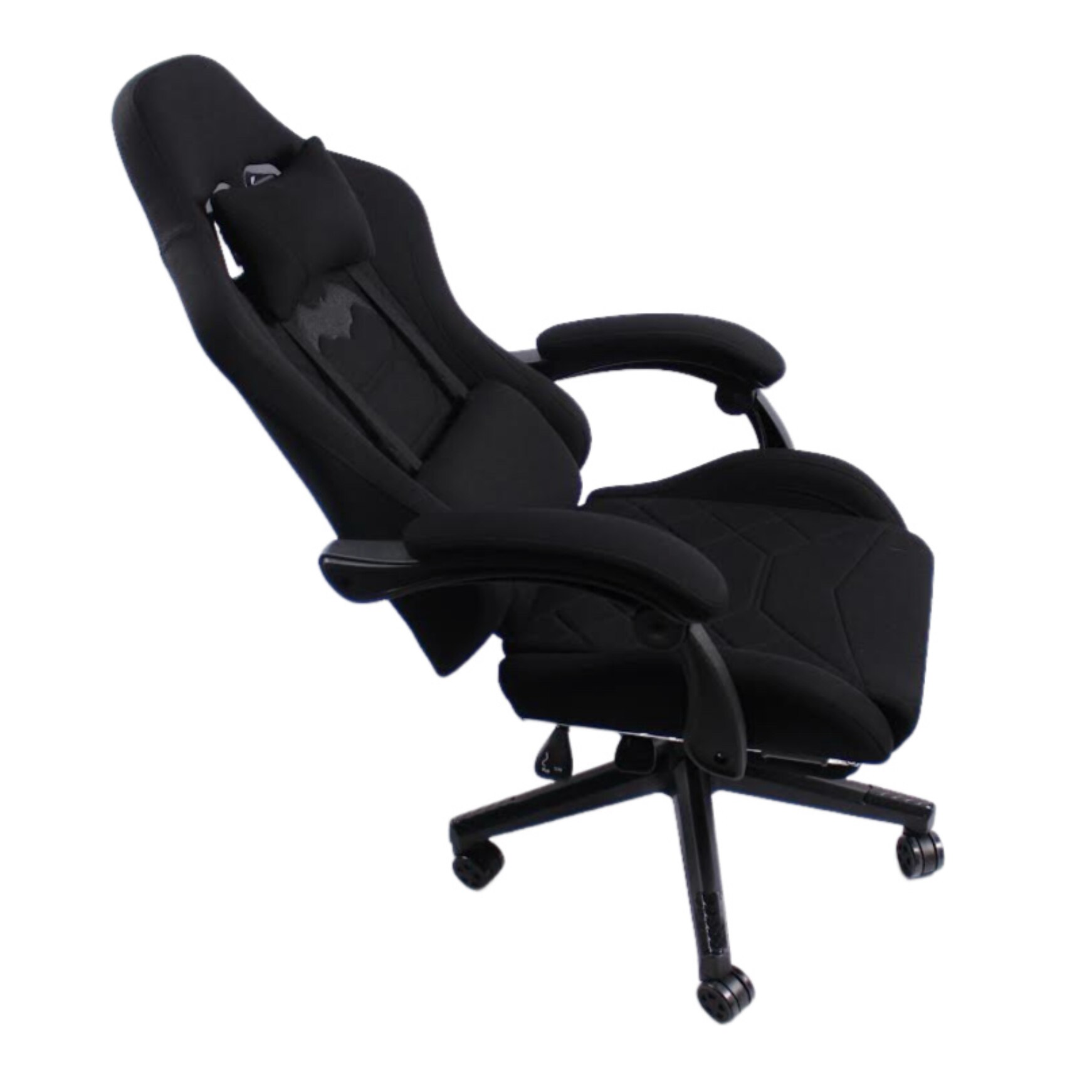 Scaun gaming B216, negru, functie sezlong cu suport picioare, material ...