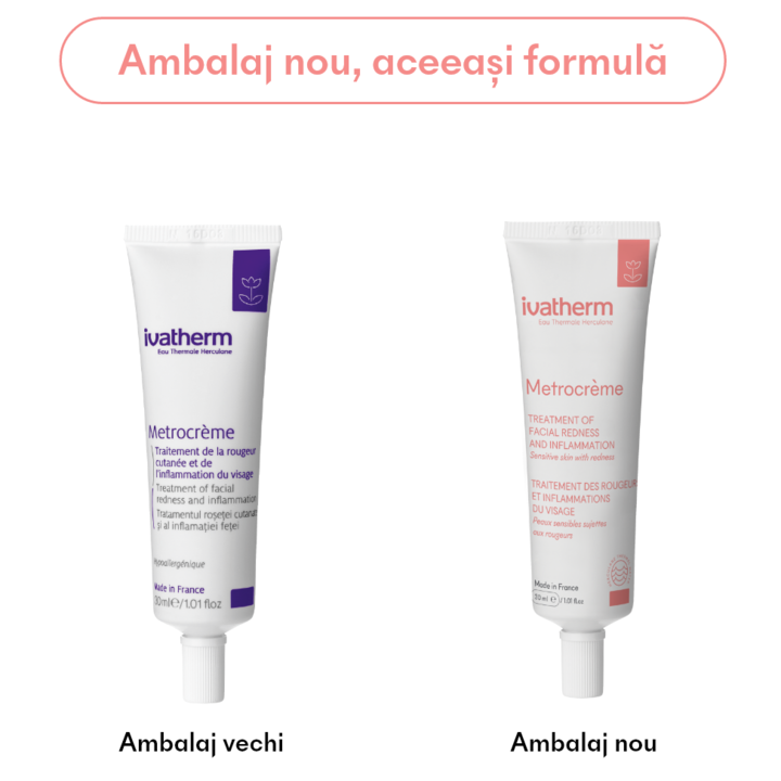 Tratament impotriva rosetei cutanate, Ivatherm Metrocreme, 30 ml - eMAG.ro