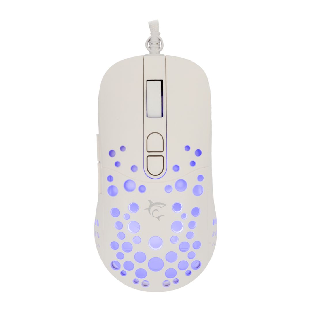 Mouse gaming White Shark Tristan 2, 12000DPI, RGB, alb - eMAG.ro