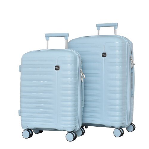 Set Trolere, PERFECT LINE 65/45/27 cm, Albastru deschis, 2 piese - eMAG.ro