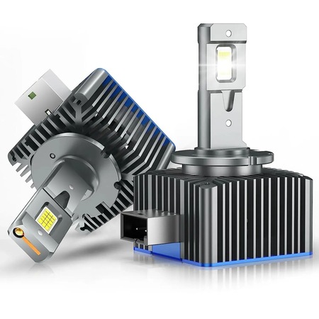 Set 2 becuri LED D1S/D2S/D3S/D4S, 28000LM, 70W, 6000K, aluminiu, auto ...