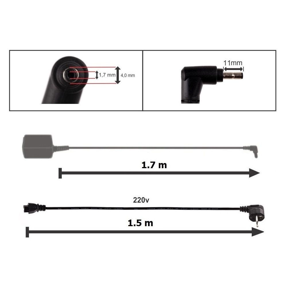 Incarcator compatibil Lenovo 20V 3.25A 65W, mufa 4.0*1.7mm, model ...