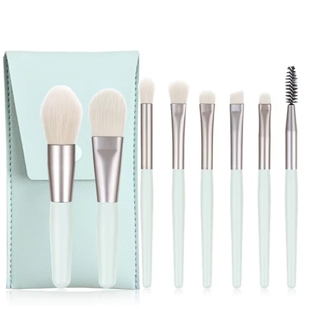 Set 8 pensule make-up, Sela Glam Touch, turquoise - eMAG.ro
