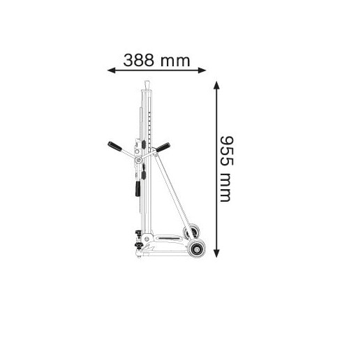 Bosch Professional GCR 350 fúróállvány, 350 mm maximális fúrási átmérő ...