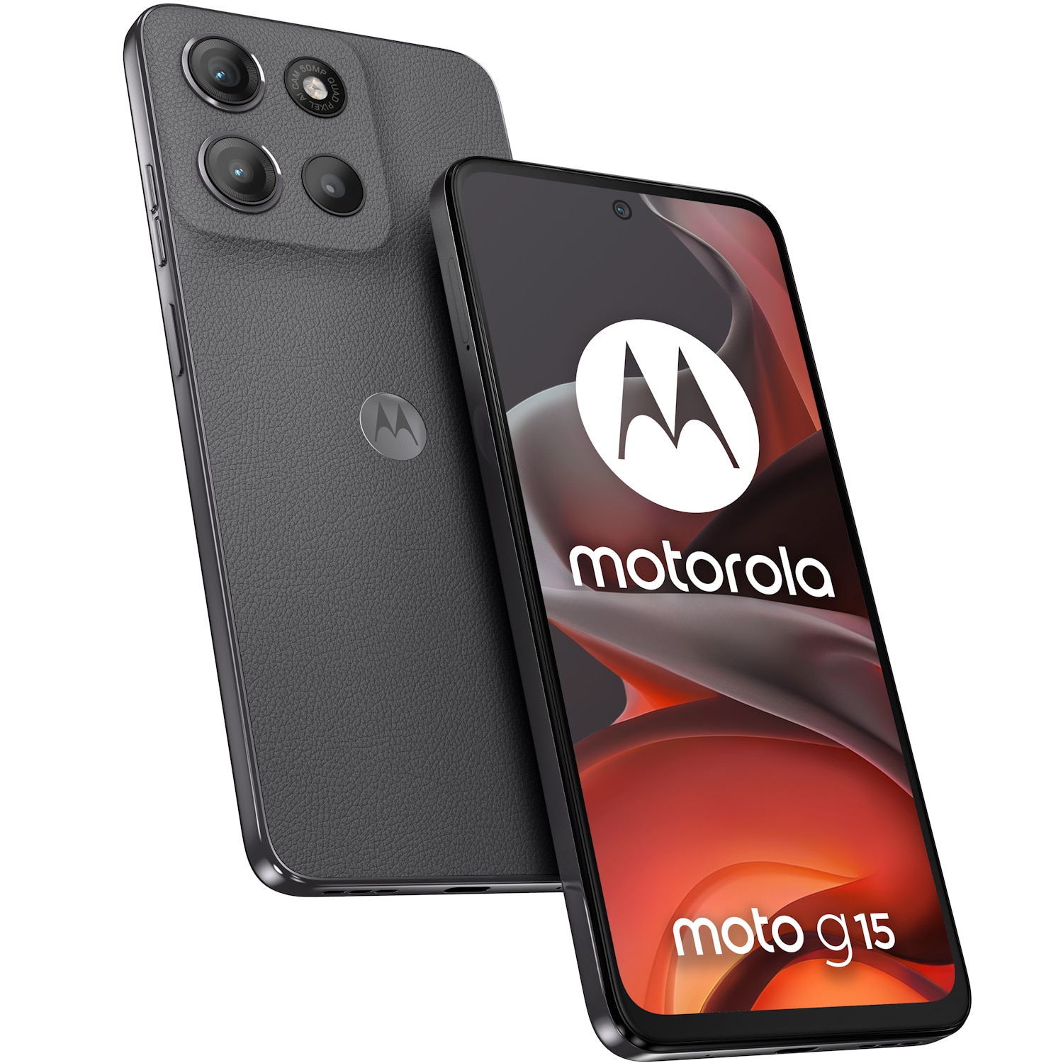 Telefon mobil Motorola moto g15, Dual SIM, 128GB, 4GB RAM, 5200 mAh, Gravity Grey - eMAG.ro