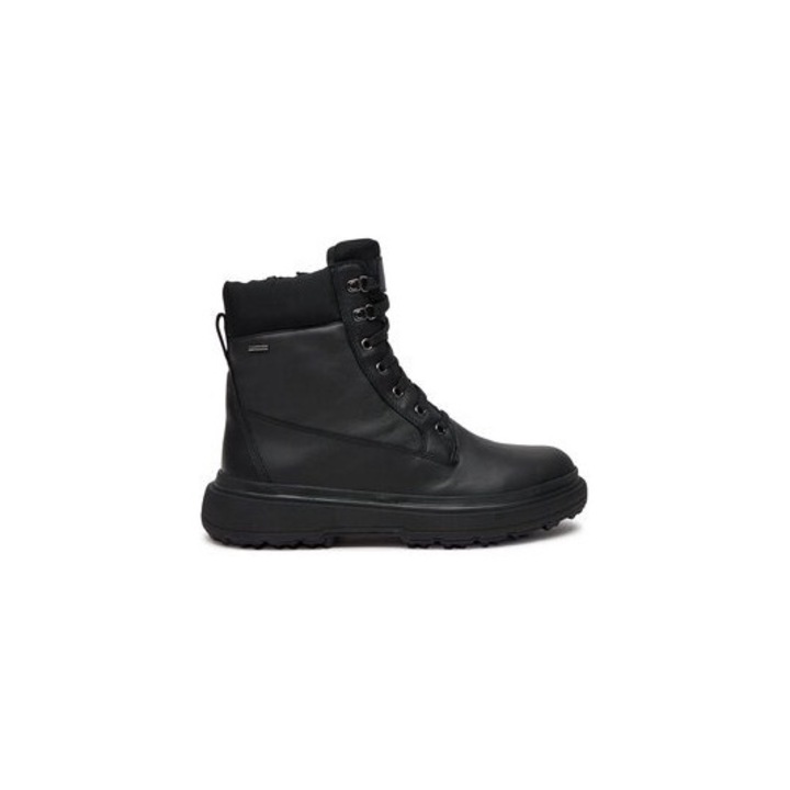 Ghete dama Geox, 304066986, Piele naturala, Negru - eMAG.ro