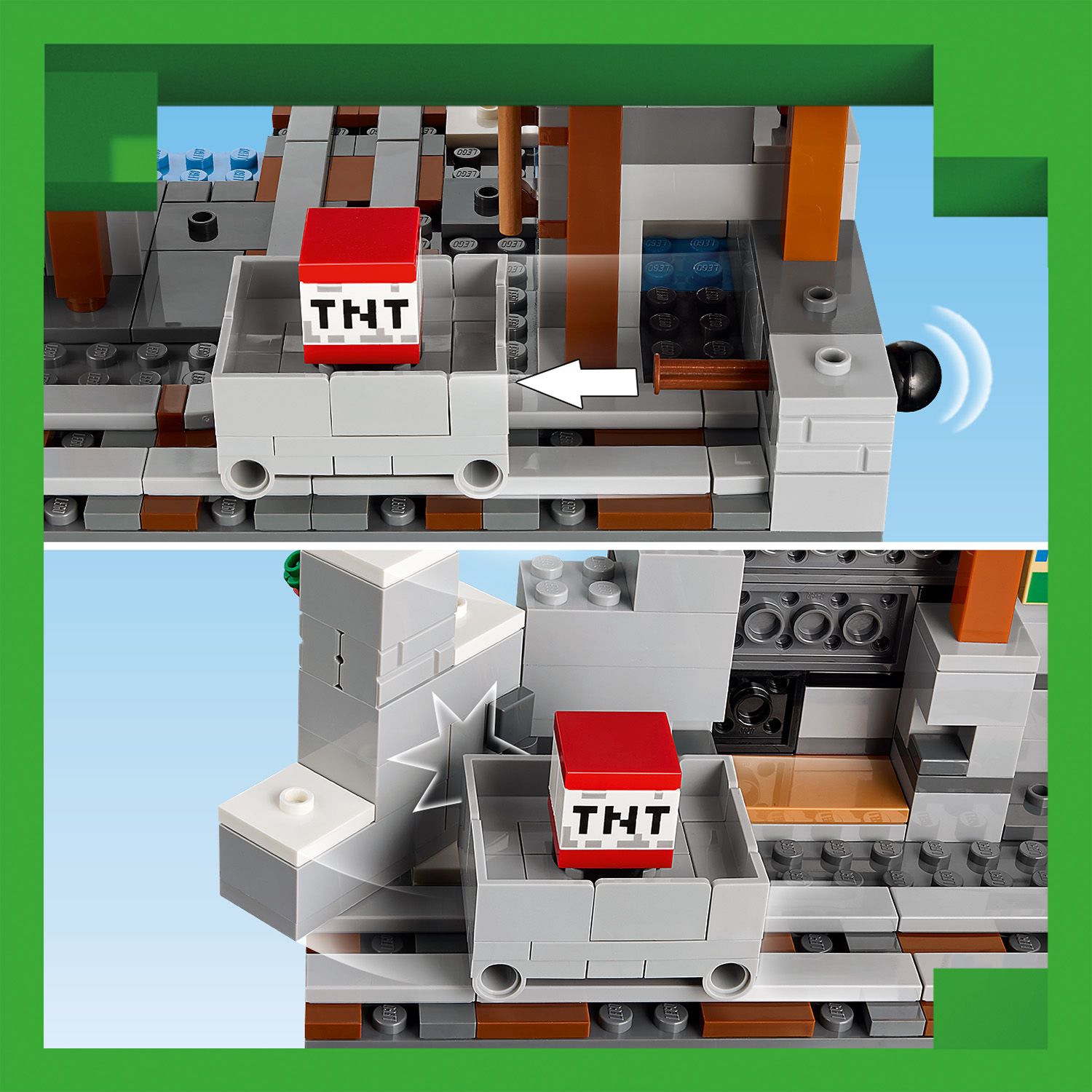 LEGO® Minecraft® - Mina Tarnacop 21277, 530 piese - eMAG.ro