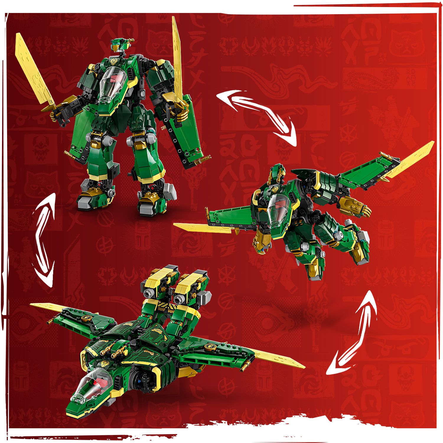 LEGO® NINJAGO® - Robotul-avion cu reactie al lui Lloyd 71845, 1112 ...
