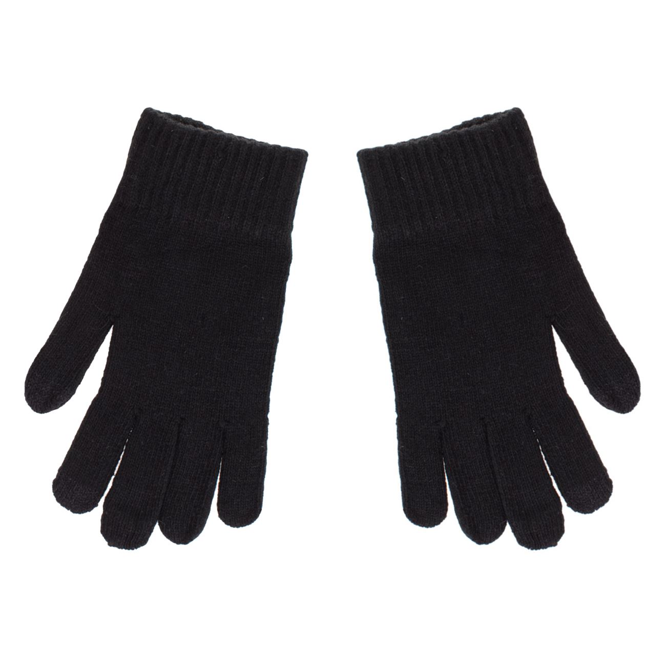 Manusi barbatesti negre cu patch "California", tricotate, pentru ecran ...