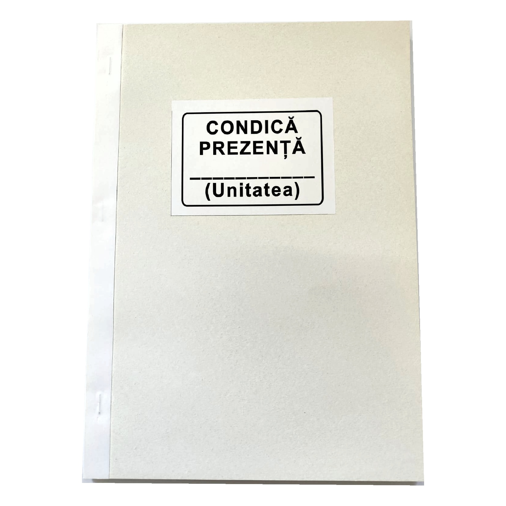 Condica de prezenta, 100 file, format A4, 1 exemplar, hartie offset 60 ...