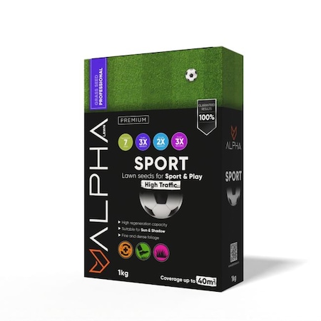 Seminte Gazon, Alpha, Sport, rezistent la trafic intens, verde intens ...