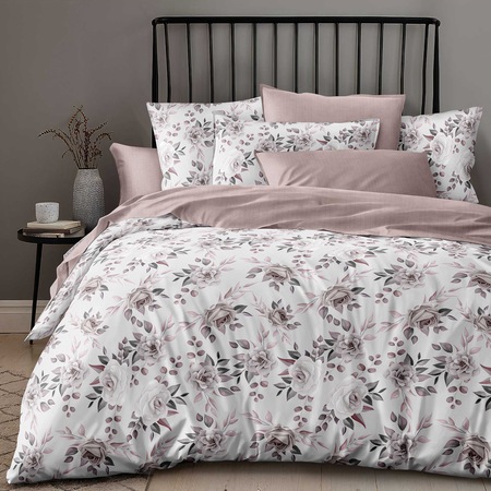 Lenjerie pat dublu Economy NufJoy® 4 piese, cearsaf pat 230x250 cm si ...