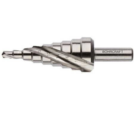 Стъпаловидна бормашина Bohrcraft със спирални канали с дим. от 20,0-30 ...