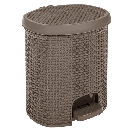 Cos de gunoi plastic Diamond 7L taupe, 23x20x26.5cm - eMAG.ro
