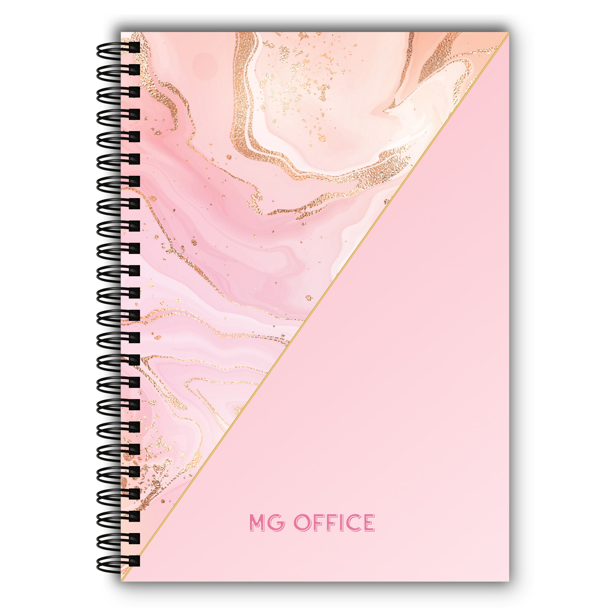 Caiet Foaie Velina A5 Spirala 80 File Blush Marble MG Office Caiete ...