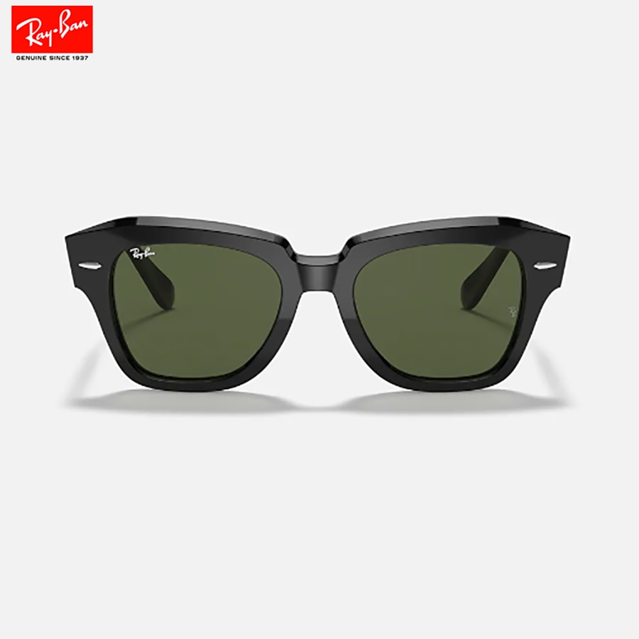 Слънчеви очила Ray-Ban RB2186 State Street, градиент, черно-зелени ...