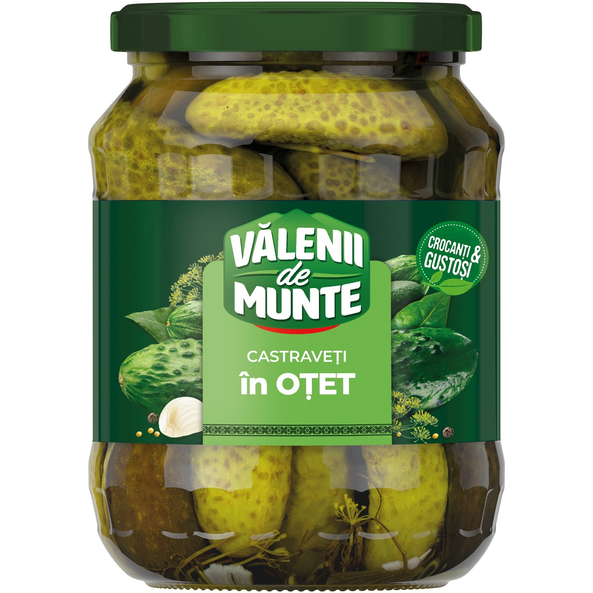 Castraveti murati in otet, 670g, Valenii de munte - eMAG.ro