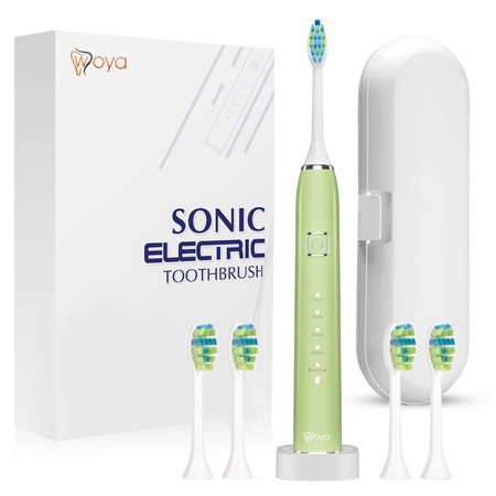 Електрическа Четка За Зъби Woya® Smart Sonic EA312, Ултразвукова 38 000 Вибрации/Минута, 5 ...