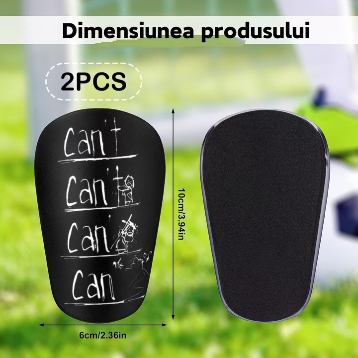 Set 2 aparatori mini pentru fotbal, Plastic, Negru - eMAG.ro