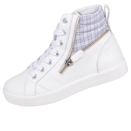 Bascheti casual dama din piele naturala ,Bit Bontimes,Martina D 653 Alb ...