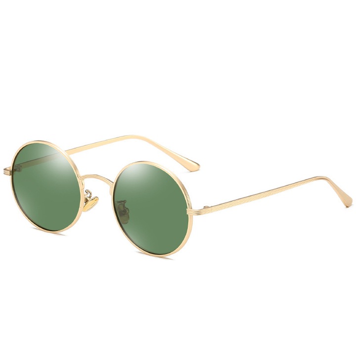 Ochelari de soare, unisex, polarizati, anti-UV 400, rama rotunda mica ...
