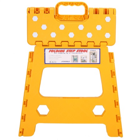 Scaun pliabil portabil, galben, 28.5x21.5x32cm, design ecologic ...