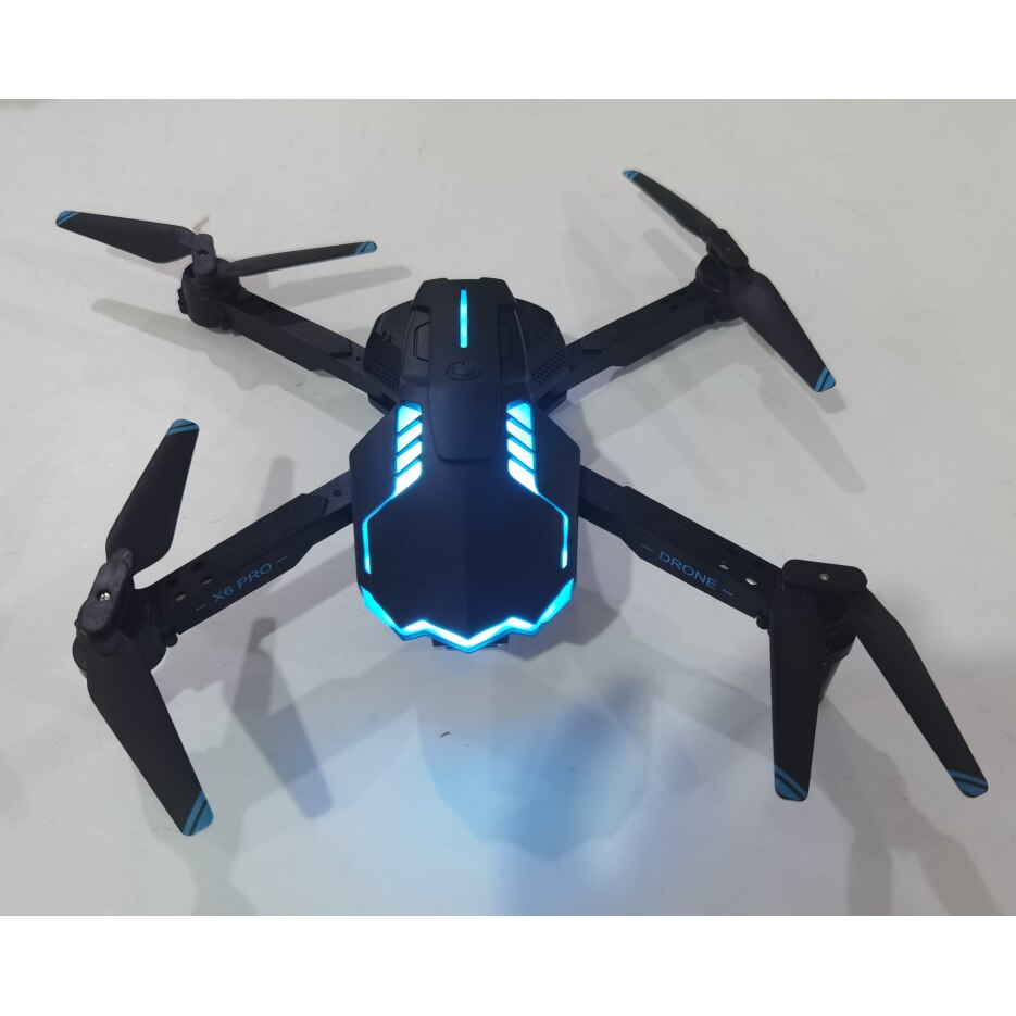 Drone cu camera 1080P HD, model X6 PRO, 2 baterii, design pliabil ...