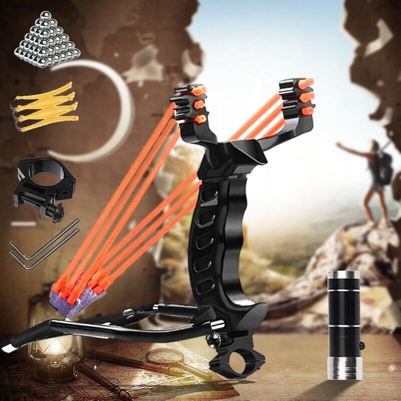 Set prastie de vanatoare profesionala cu laser, 3 benzi, 100 bile ...