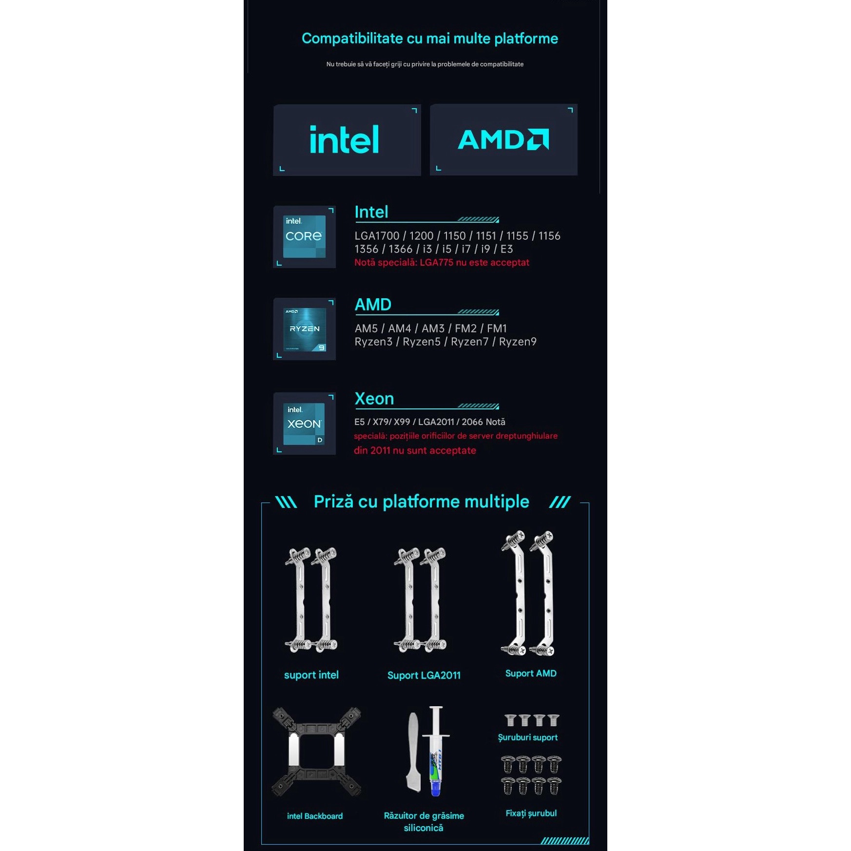 Cooler procesor SNOWMAN 360mm cu sistem de racire cu apa, leduri ...