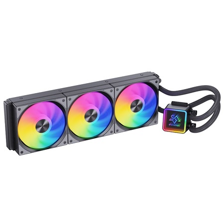 Cooler procesor SNOWMAN 360mm cu sistem de racire cu apa, leduri ...