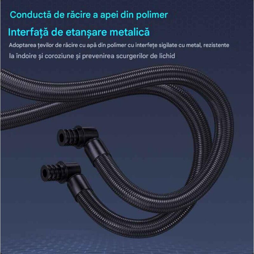 Cooler procesor SNOWMAN 360mm cu sistem de racire cu apa, leduri ...