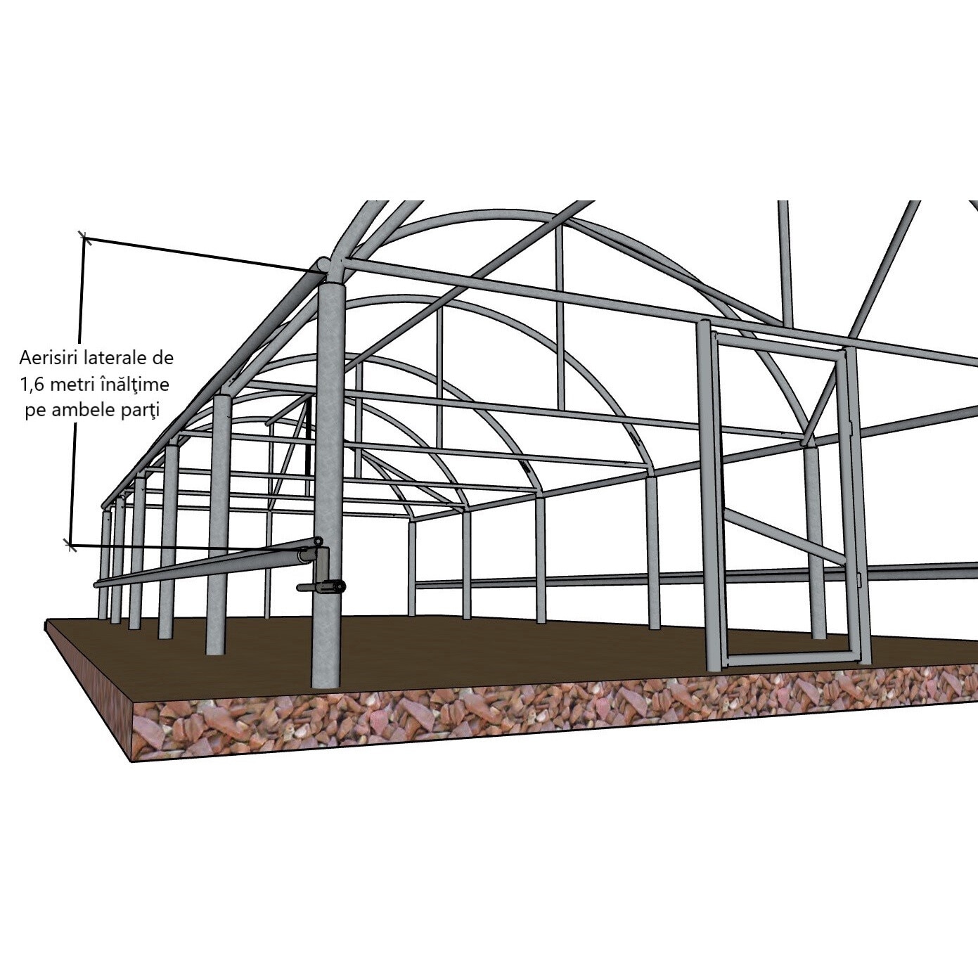 Solar de Gradina Premium Marca Solaru Econom 5x10 din teava zincata cu ...