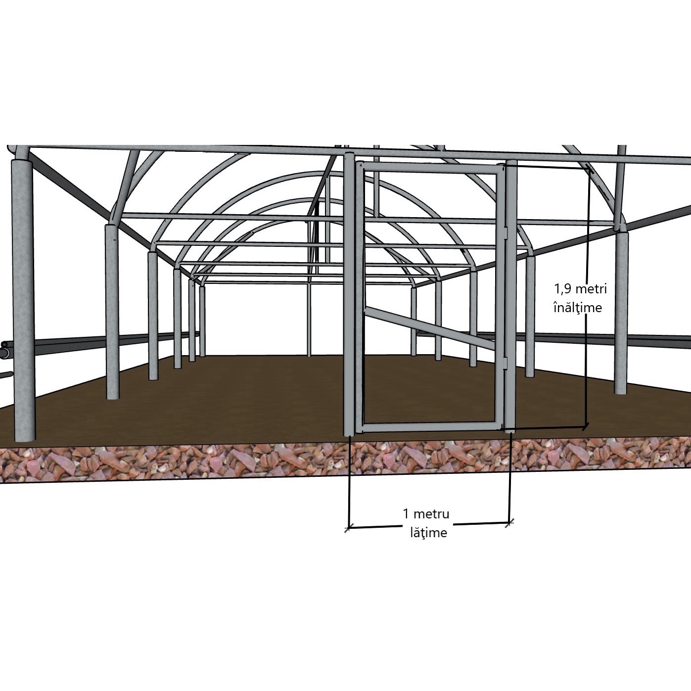 Solar de Gradina Premium Marca Solaru Econom 5x10 din teava zincata cu ...