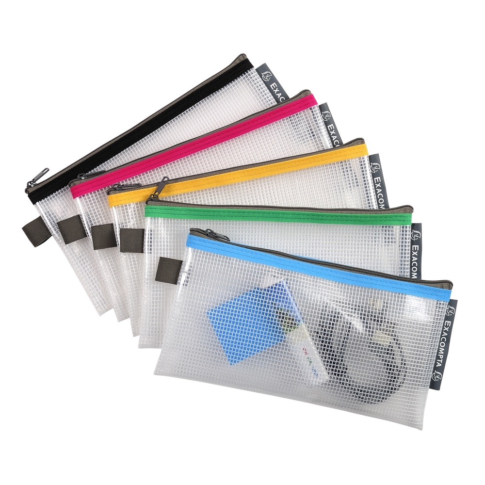Mapa protectie, inchidere fermoar, DL, 10x31 cm, transparent - eMAG.ro
