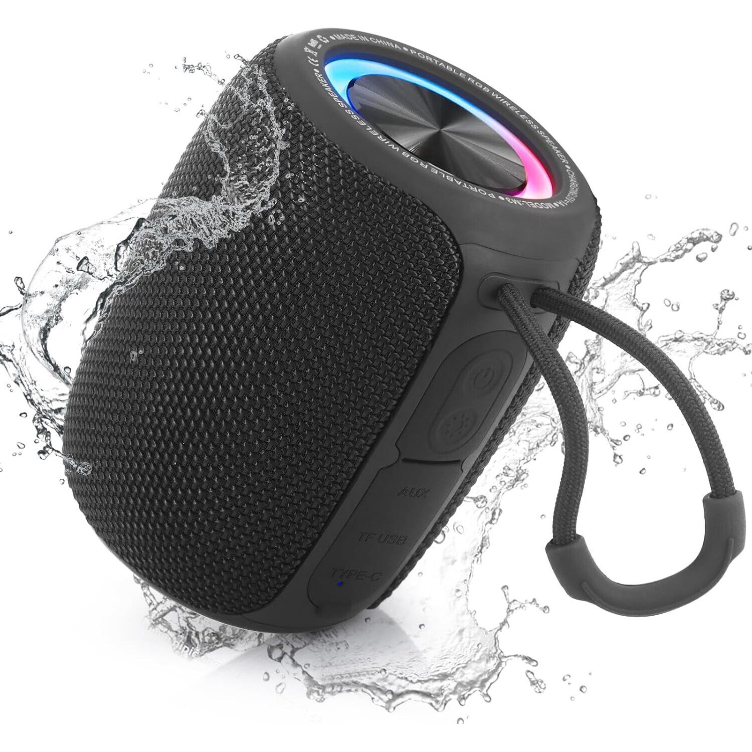 Boxa Portabila, Bluetooth 5.3, Lumini RGB, autonomie 10h, Functie radio ...
