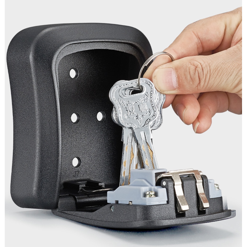 Mini-Seif din plastic Compact pentru Chei si Obiecte Mici, 10 × 8 × 5 ...