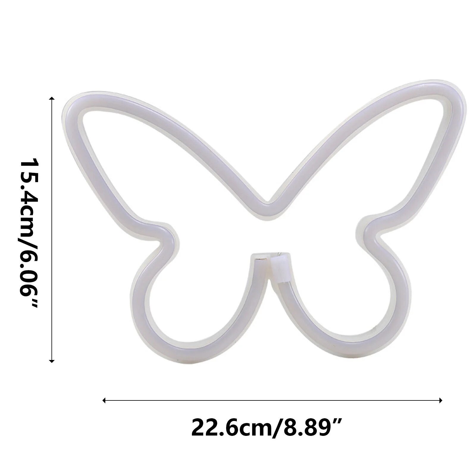 Lumina Neon LED Fokelyi, Set 8 Semne Neon, Multicolor, Alimentare USB ...