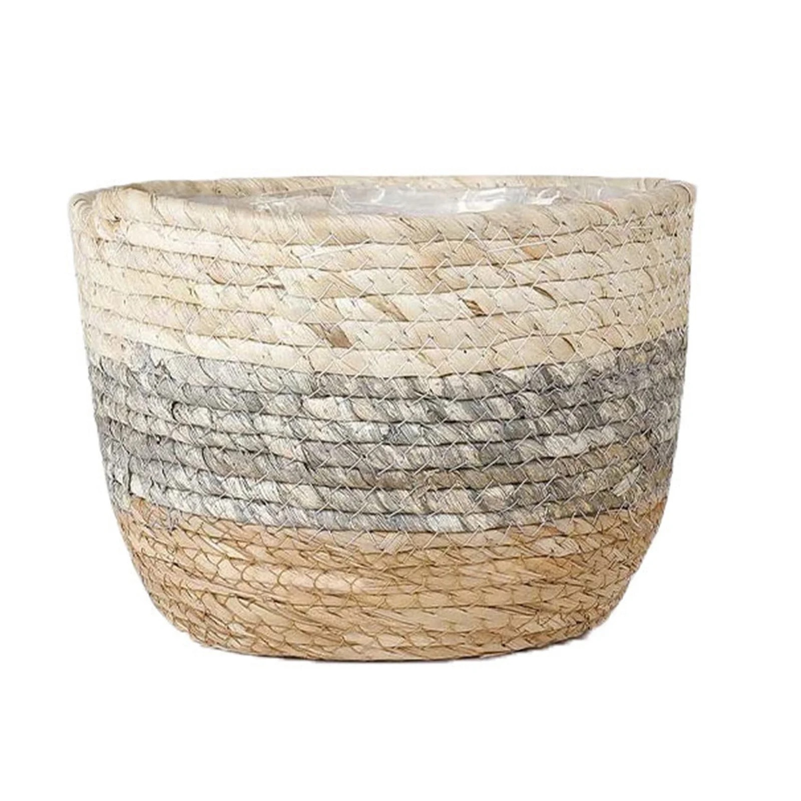 Ghivece din iarba de mare, set 3 bucati, dimensiuni mari 22x15x14cm ...