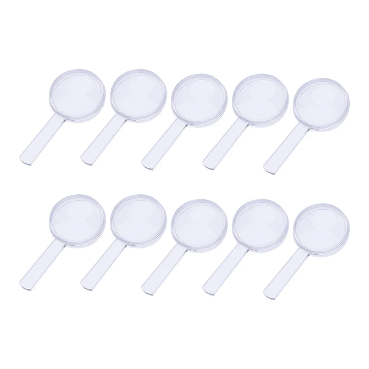 Set de 10 lupe din plastic, 5x, pentru copii, 5.5x2.6x0.5cm - eMAG.ro
