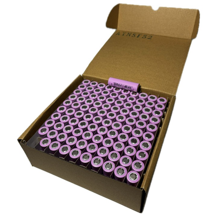 Baterii Reincarcabile 18650 ISR Li-Ion 3.6V 2600mAh 100 BUCATI 2.6A cu ...