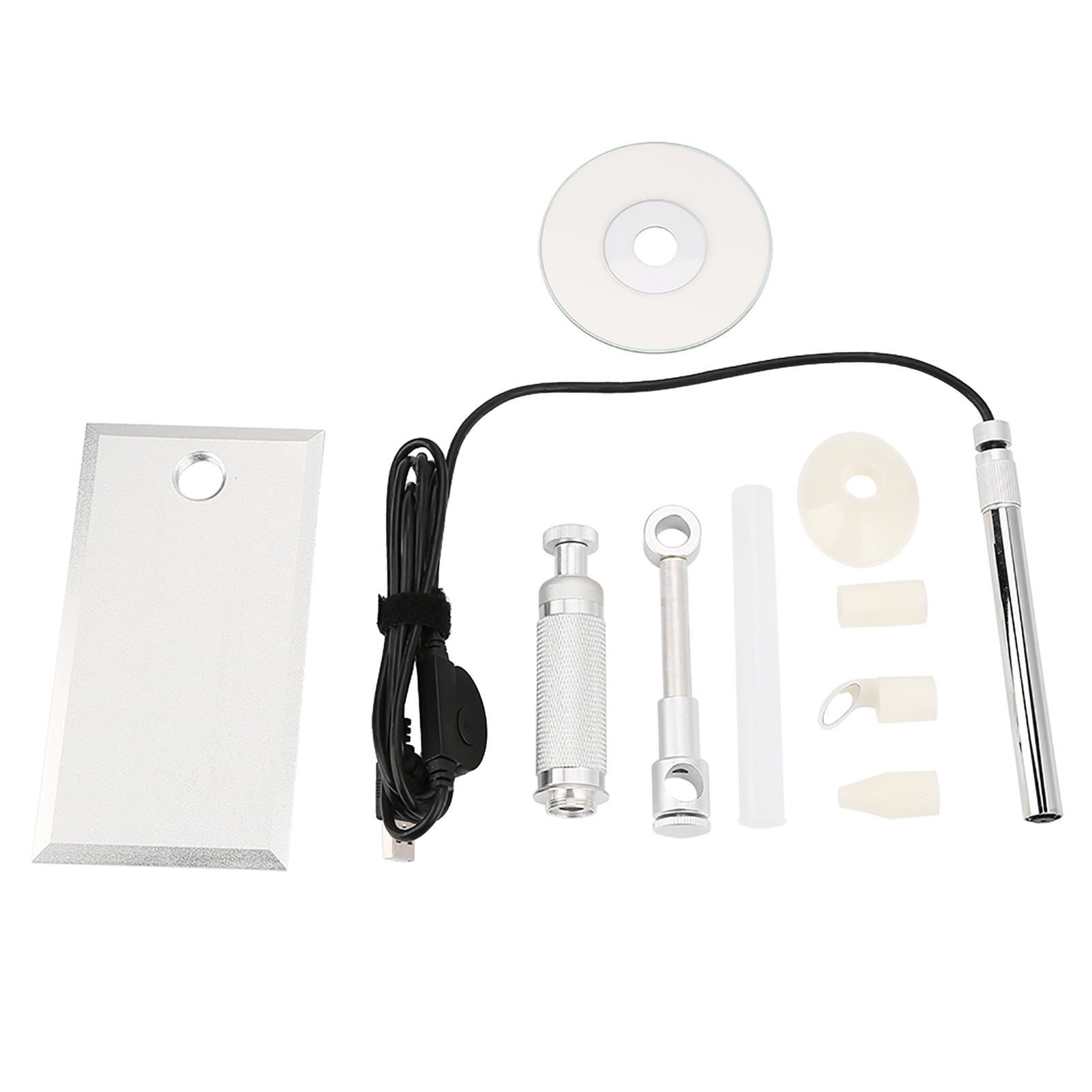 Lupa digitala USB cu suport, 500x marire, rotire 360°, 5 duze, metal ...