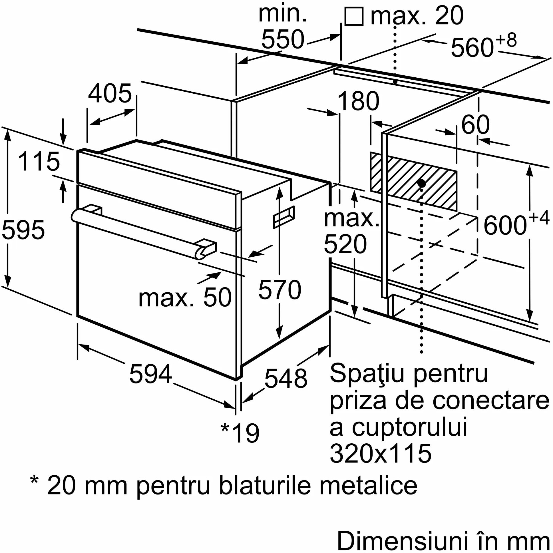 Cuptor incorporabil Bosch HBF133BA1, Electric, 66 l, Autocuratare ...