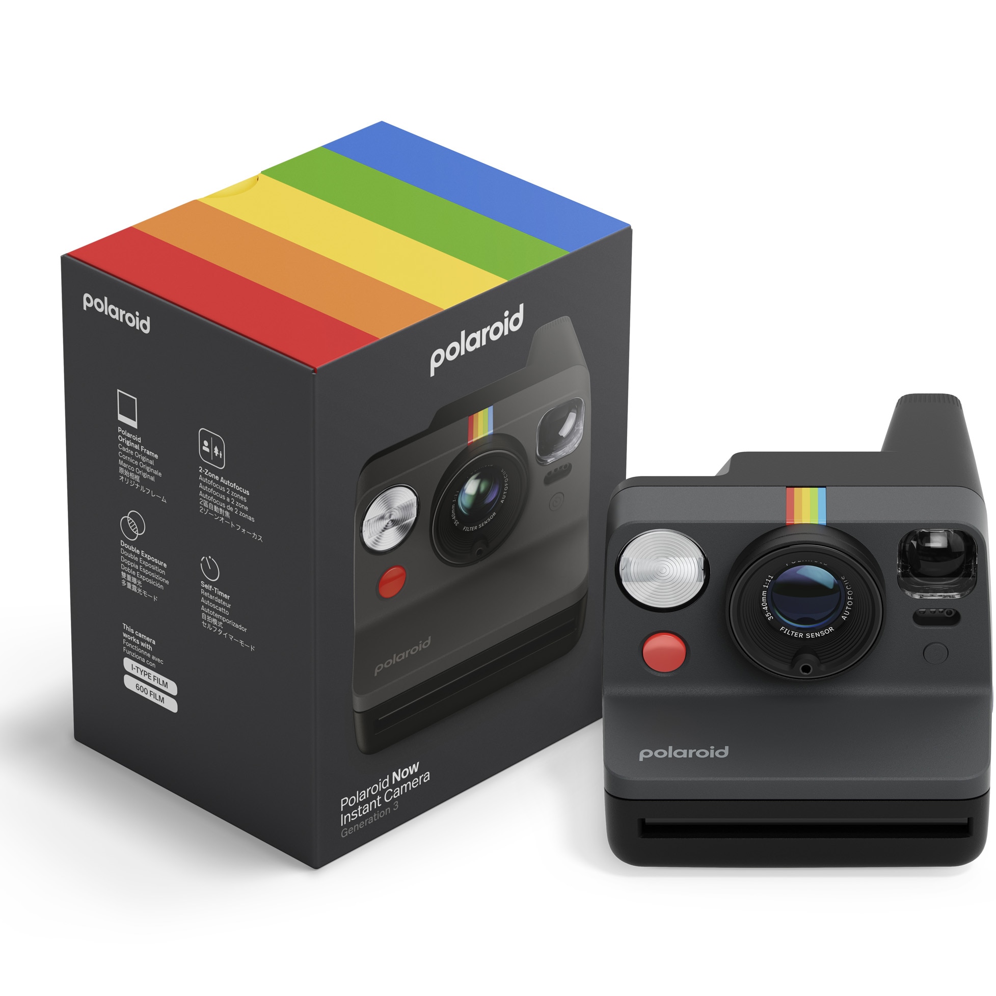 Camera Foto Instant Polaroid Now Gen 3, Black - eMAG.ro
